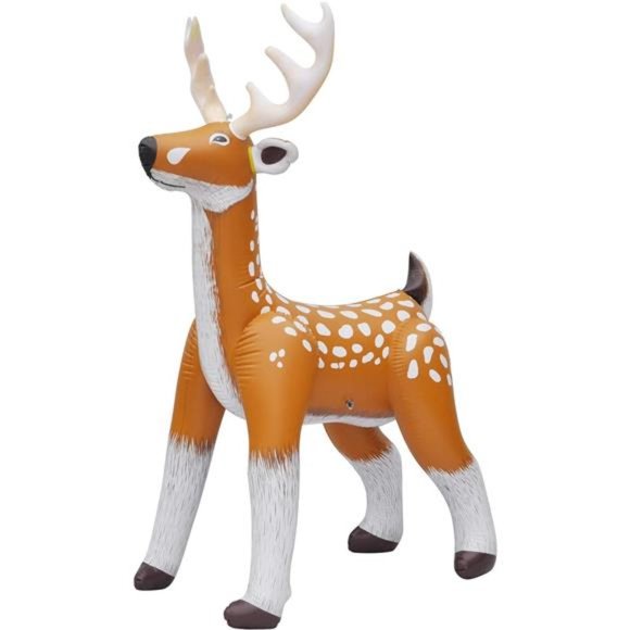 Holiday | Standing Deer Reindeer Inflatable Air Plush Stuffed Animal74 ...